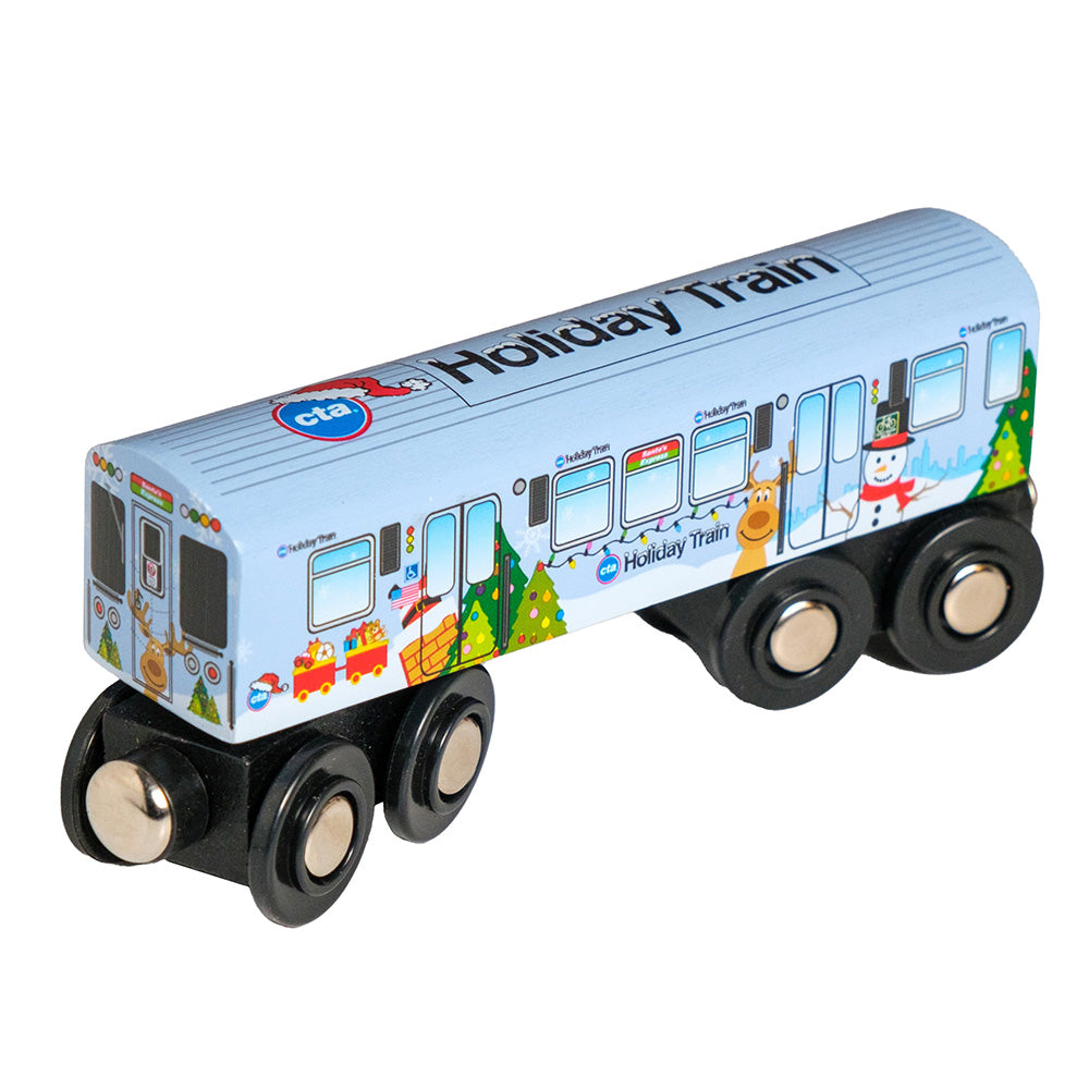 Chicago Transit Authority CTA Holiday Train Wooden Train – CTAGifts.com