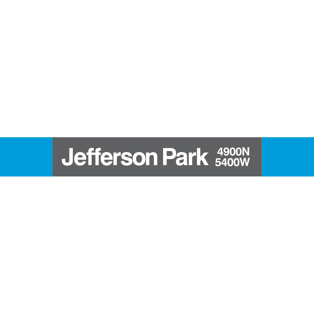 CTA Station Jefferson Park Station Sign – CTAGifts.com
