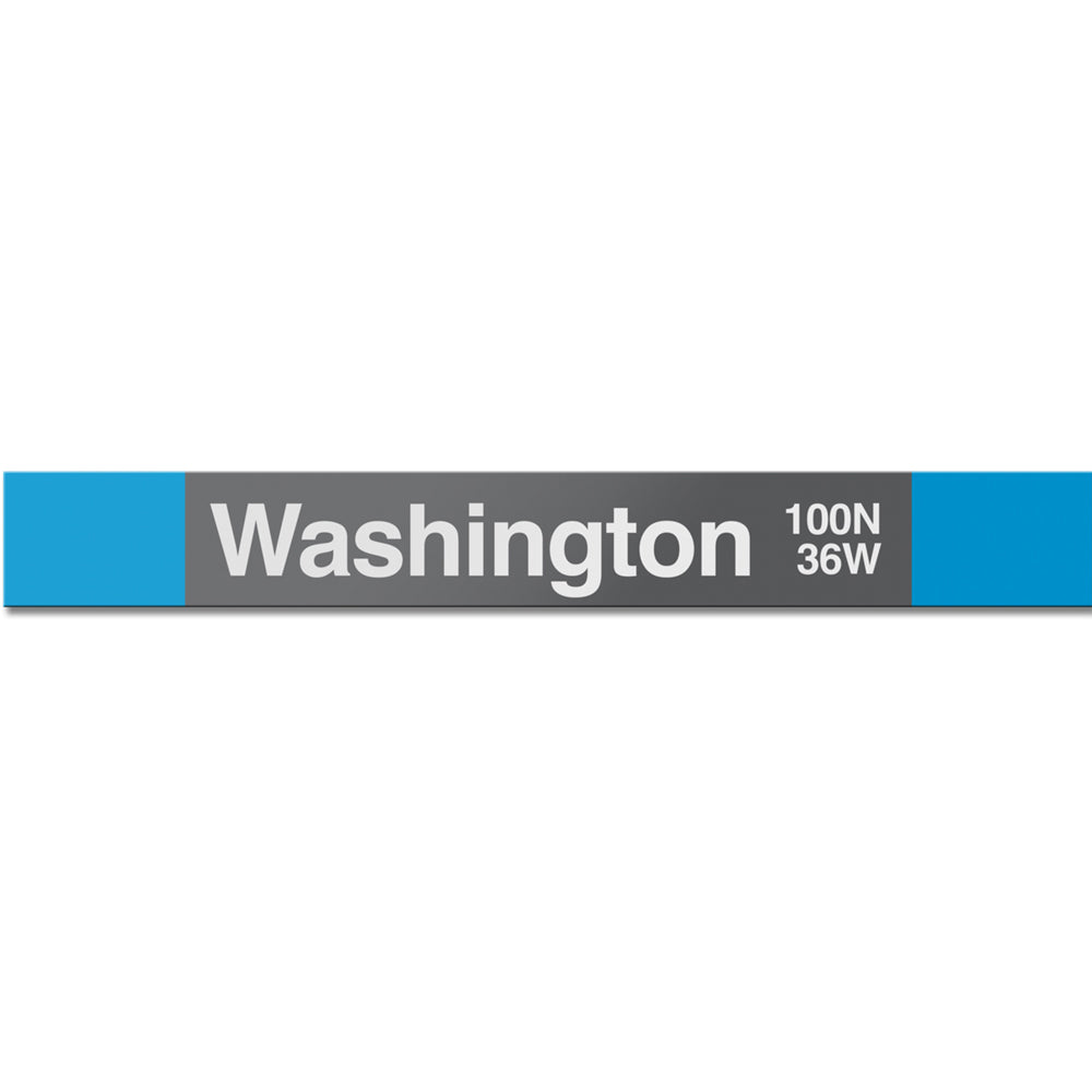 CTA Station Washington (Blue) Station Sign – CTAGifts.com