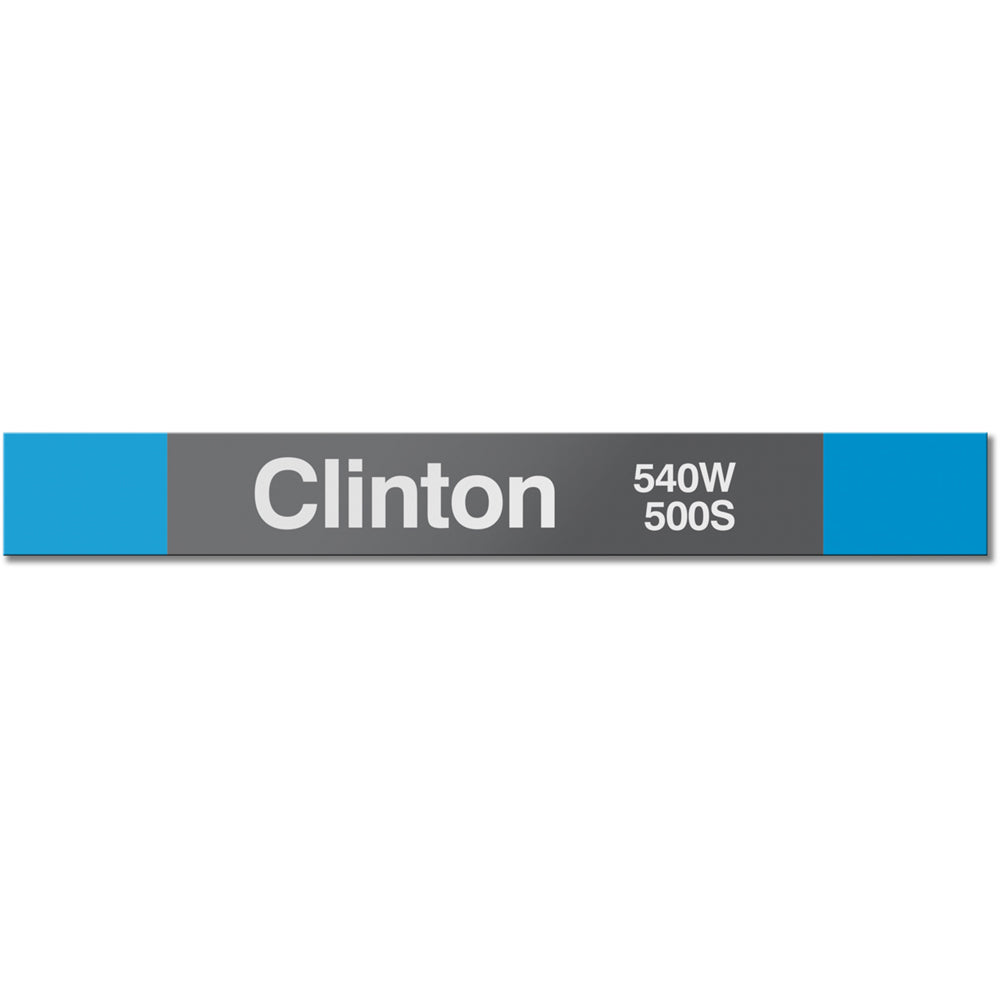 CTA Station Clinton (Blue) Station Sign – CTAGifts.com