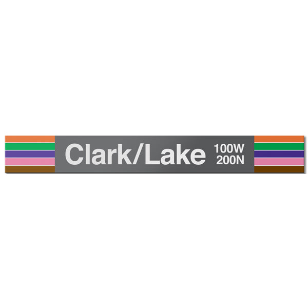 CTA Station Clark/Lake (LOOP) Station Sign – CTAGifts.com