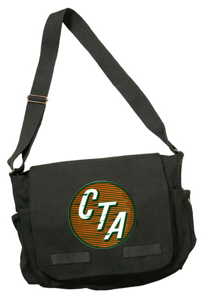 Chicago Transit Authority Orange CTA Logo (1947 to 1954) Messenger Bag ...