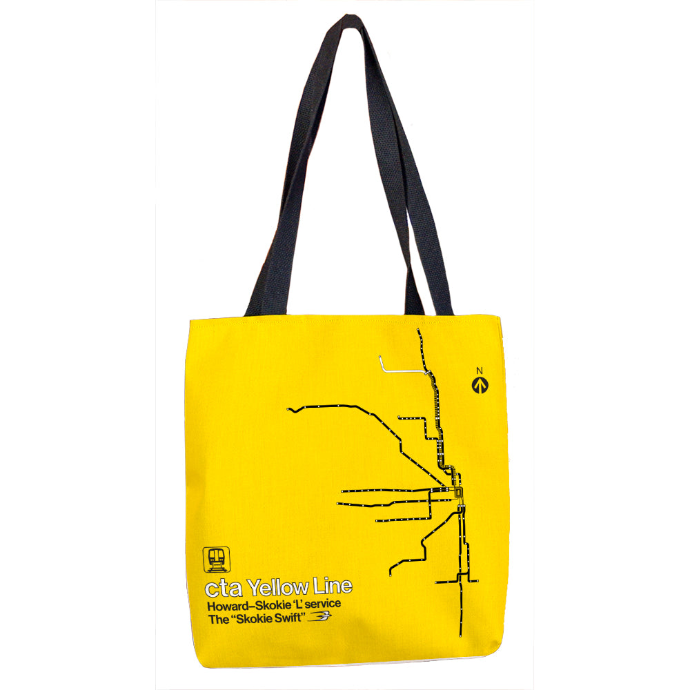 CTA Yellow Line Art Tote Bag – CTAGifts.com