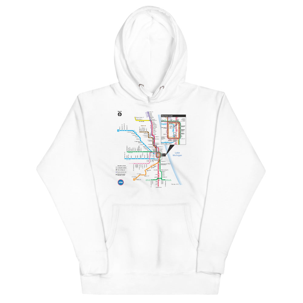 CTA Rail Map Hoodie – CTAGifts.com